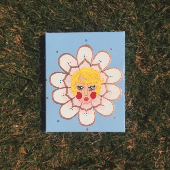 Hand Crafted | Wall Decor | Original Painting Flowerface | Poshmark